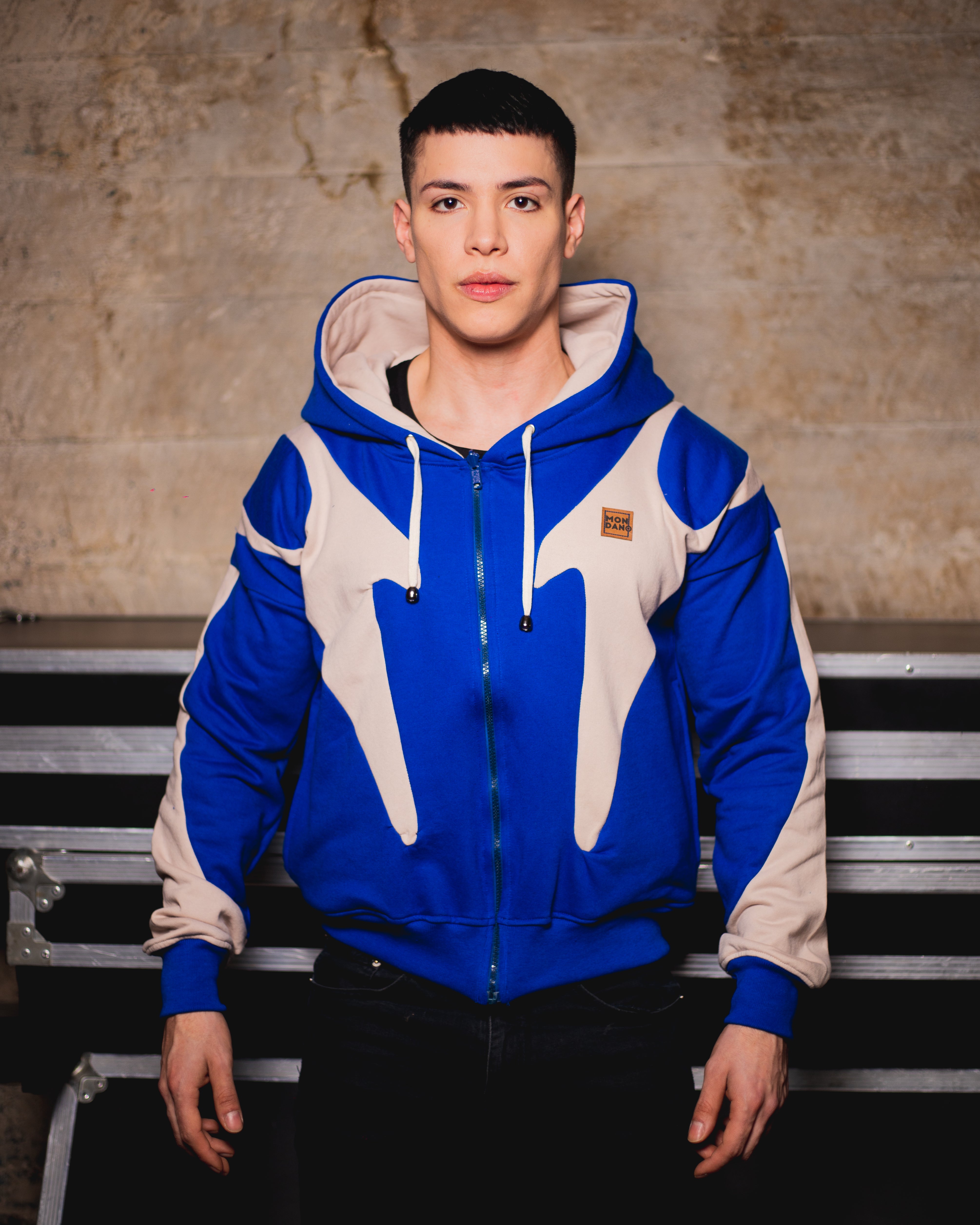 POLERON AUTUMN URBAN FASHION BLUE – MONDANO